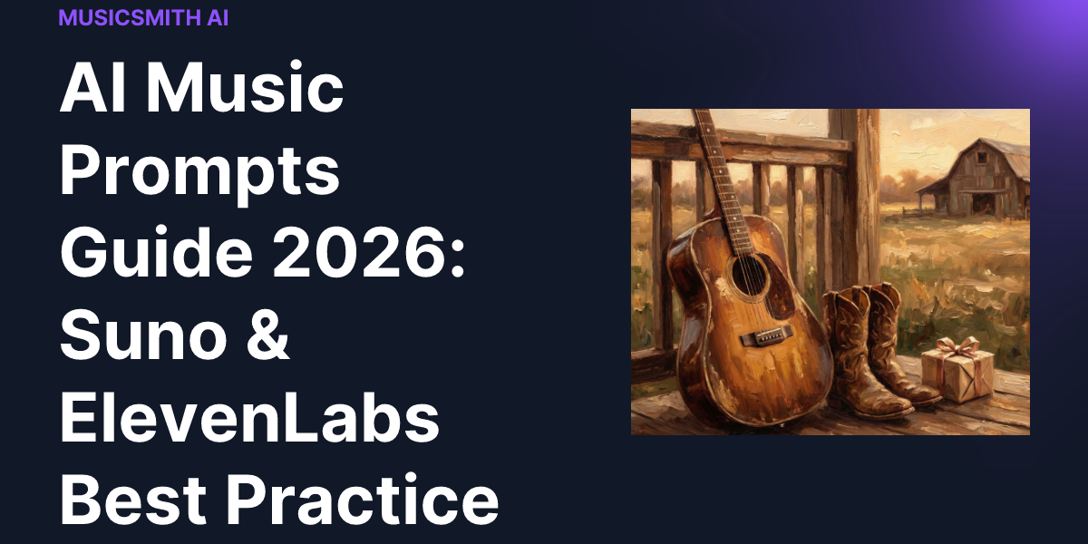 AI Music Prompts Guide 2026: Suno, ElevenLabs & MusicGen Best Practices